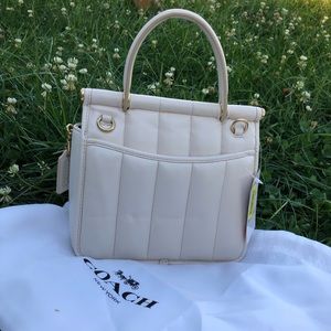 Bags | Nwt Coach Restored Willis Top Handle 18 With Quilting | Poshmark